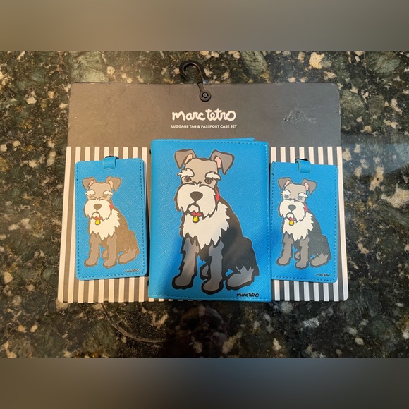 Marc Tetro | Accessories | Marc Tetro 3 Piece Luggage Tag Passport Set ...